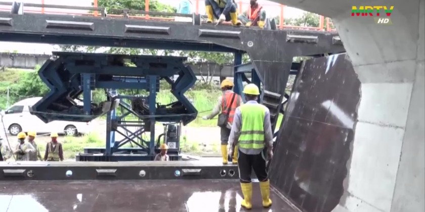 No.3 Thanlyin bridge: Bridge being Under Construction | Myanmar International TV